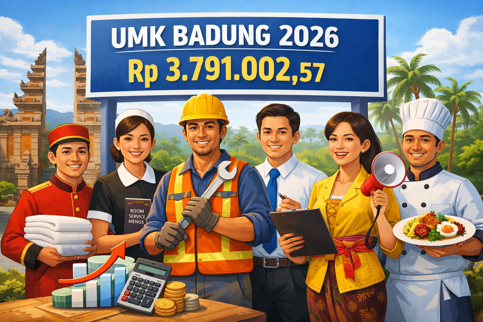 UMK Badung 2026 Tembus Rp 3,79 Juta, Ini Rinciannya | MENITINI